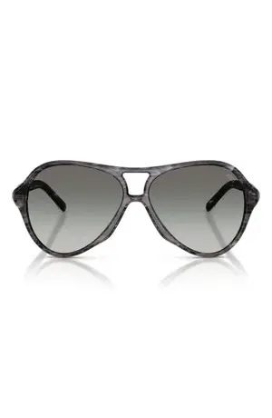 DIESEL® 57mm Gradient Pilot Sunglasses