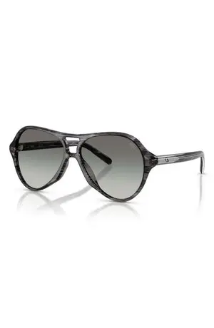 DIESEL® 57mm Gradient Pilot Sunglasses
