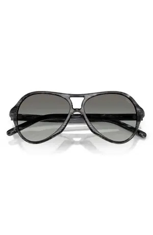 DIESEL® 57mm Gradient Pilot Sunglasses