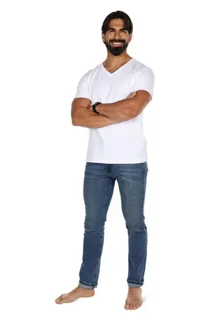 MEMOI 2-pack Cool Stretch Cotton V-neck Undershirts