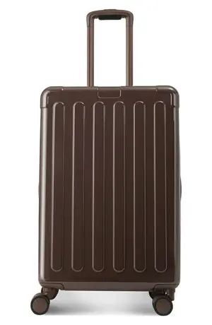 HEDGREN Nostos Glossy Medium Spinner Suitcase - Espresso