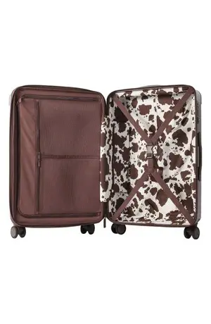 HEDGREN Nostos Glossy Medium Spinner Suitcase - Espresso