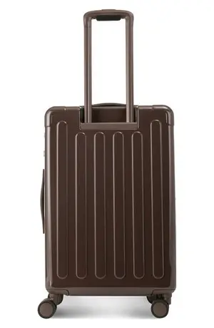 HEDGREN Nostos Glossy Medium Spinner Suitcase - Espresso