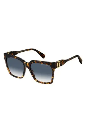 Marc Jacobs 57mm Gradient Square Sunglasses