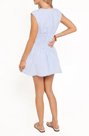 PETAL & PUP Gingham Smocked Minidress