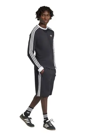 Adidas 3-stripes Cotton Jersey Shorts
