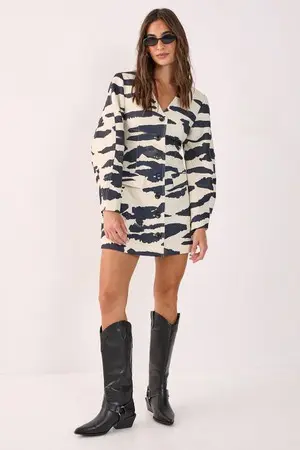 Nasty Gal Cocoon Sleeve Tailored Mini Dress