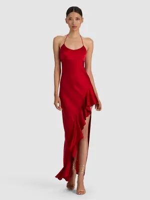 Alice + Olivia Palma Ruffle Maxi Dress