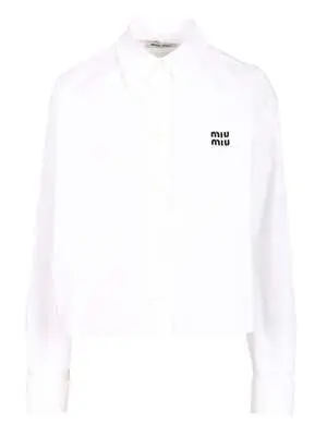 Miu Miu Popeline Shirt - White