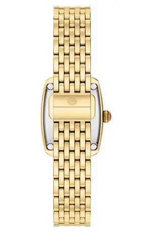 Michele Urban Petite 18k Plate Bracelet Watch