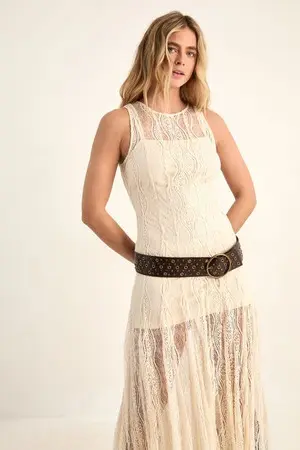 Nasty Gal Vintage Lace Maxi Dress