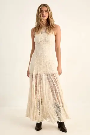 Nasty Gal Vintage Lace Maxi Dress
