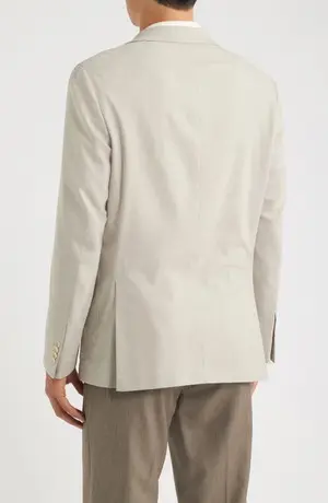 JACK VICTOR Morton Tonal Herringbone Sport Coat - Sand