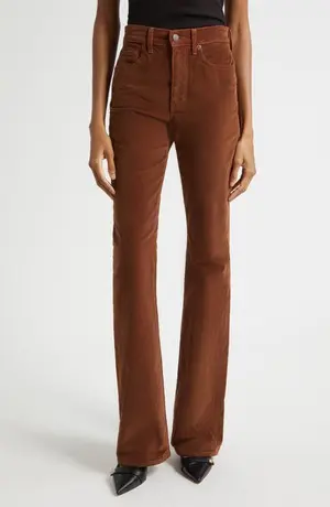 Veronica Beard Beverly Skinny Flare Corduroy Pants