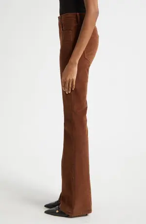 Veronica Beard Beverly Skinny Flare Corduroy Pants