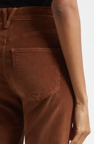 Veronica Beard Beverly Skinny Flare Corduroy Pants