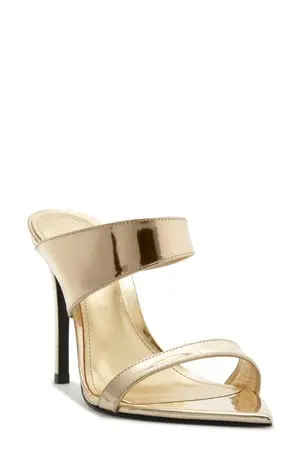Schutz Jaselle Pointed Toe Sandal Platinum