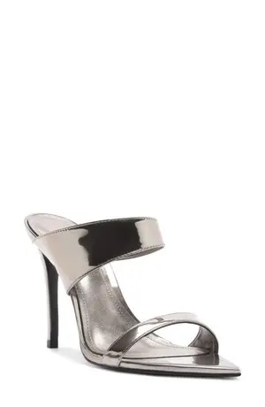 Schutz Jaselle Pointed Toe Sandal - Silver