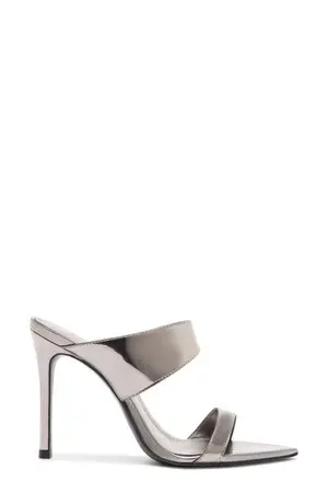 Schutz Jaselle Pointed Toe Sandal - Silver