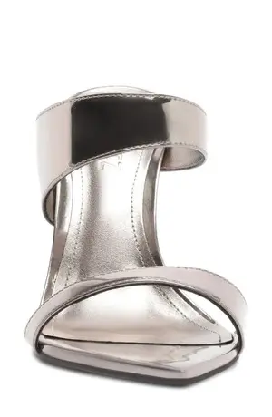 Schutz Jaselle Pointed Toe Sandal - Silver