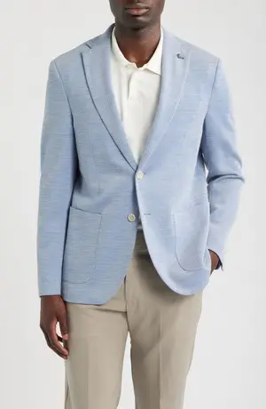JACK VICTOR Hartford Wool Blend Sport Coat - Light Blue