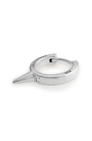 ALLSAINTS Single Sterling Silver Spike Huggie Hoop Earring