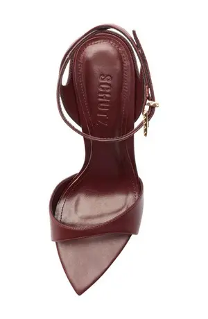 Schutz Zosia Ankle Strap Sandal - Wine Berry