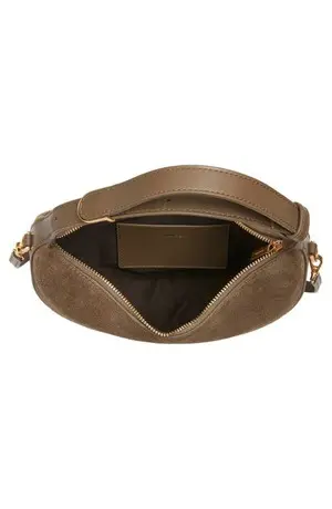 Vince Mini Eris Suede Hobo Bag - Oliva