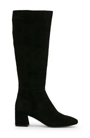 Blondo Alexis Waterproof Knee High Boot - Black Suede