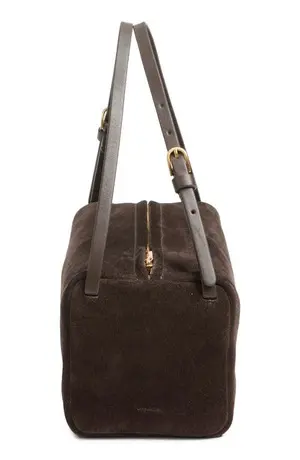 Vince Josie Suede Top Handle Bag - Cacao