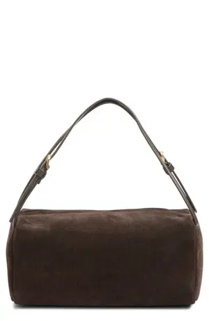 Vince Suede Top Handle Bag - Cacao