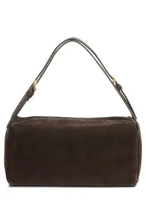 Vince Suede Top Handle Bag - Cacao