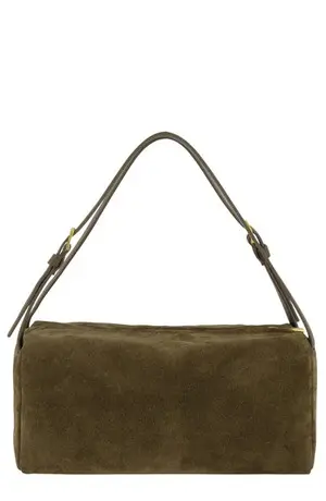 Vince Josie Suede Top Handle Bag - Oliva