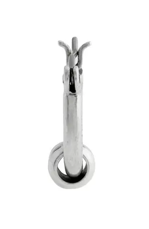 ALLSAINTS Single Sterling Silver Ball Bead Huggie Hoop Earring