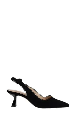 Pelle Moda Jalene Slingback Pointed Toe Pump - Black
