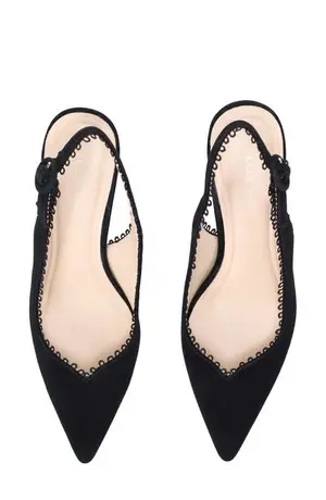 Pelle Moda Jalene Slingback Pointed Toe Pump - Black