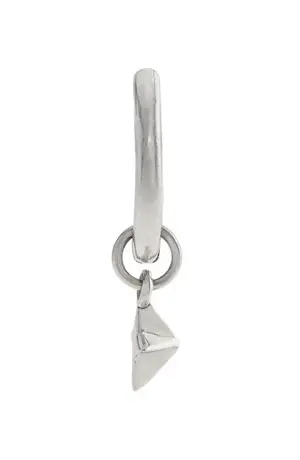 ALLSAINTS Single Sterling Silver Star Huggie Hoop Earring