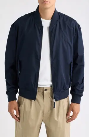 ALLSAINTS Sanders Bomber Jacket - Midnight Blue
