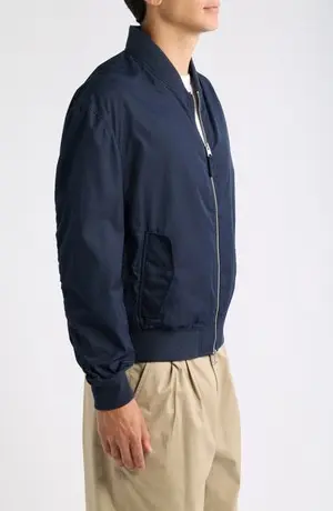ALLSAINTS Sanders Bomber Jacket - Midnight Blue