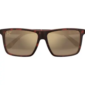Maui Jim Mamalu Bay Polarized Square Sunglasses - Cherry Tortoise