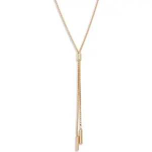 Nordstrom Bar Accent Bolo Y-necklace - Gold