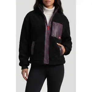 Hunter Emma High Pile Fleece Jacket - Black