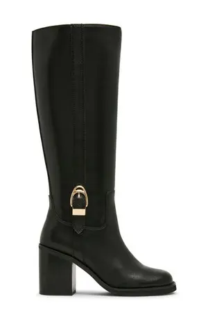 Blondo Nicky Waterproof Knee High Boot - Black Leather
