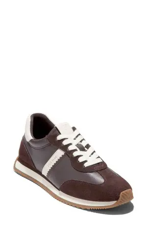 Cole Haan Grandpro Davina Sneaker - Chocolate/ivory/suede