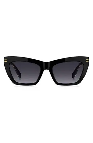Marc Jacobs 54mm Gradient Rectangular Sunglasses - Black/dark Grey
