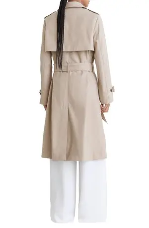 REISS Azura Trench Coat - Neutral