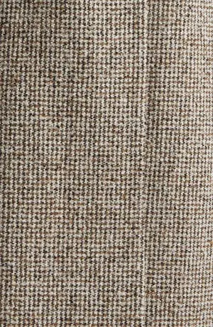 REISS Kai Check Wool Blend Bouclé Coat - Brown Check