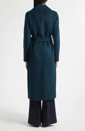REISS Rene Wool & Cashmere Blend Coat - Teal