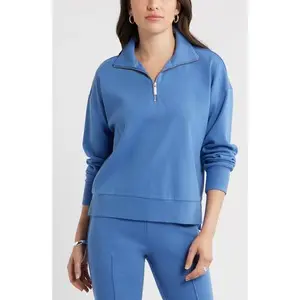 Caslon Half Zip Sweatshirt - Blue Glory