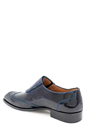 Mezlan Wingtip Slip-on Shoe - Blue